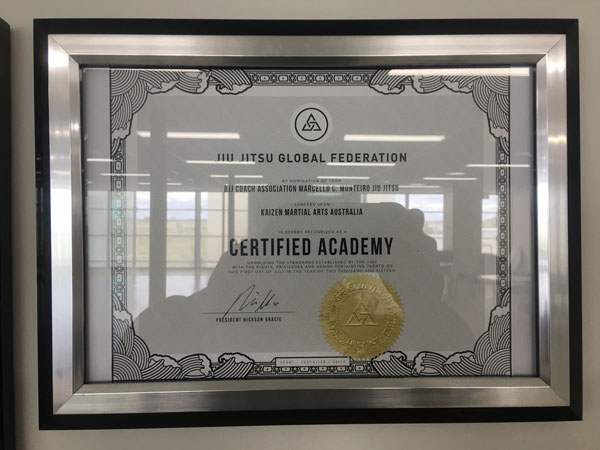 Kaizen Martial Arts Is Now A JJGF Certified Academy | Werribee